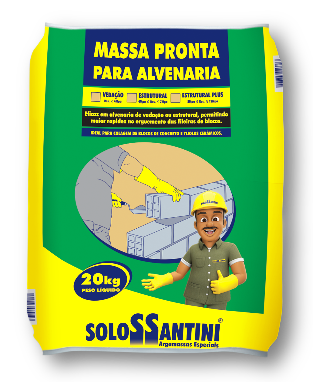 MASSA PRONTA PARA ALVENARIA – SoloSSantini